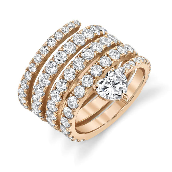 טבעת ספירלה לב 2.39 קראט – Mr. Diamonds 770